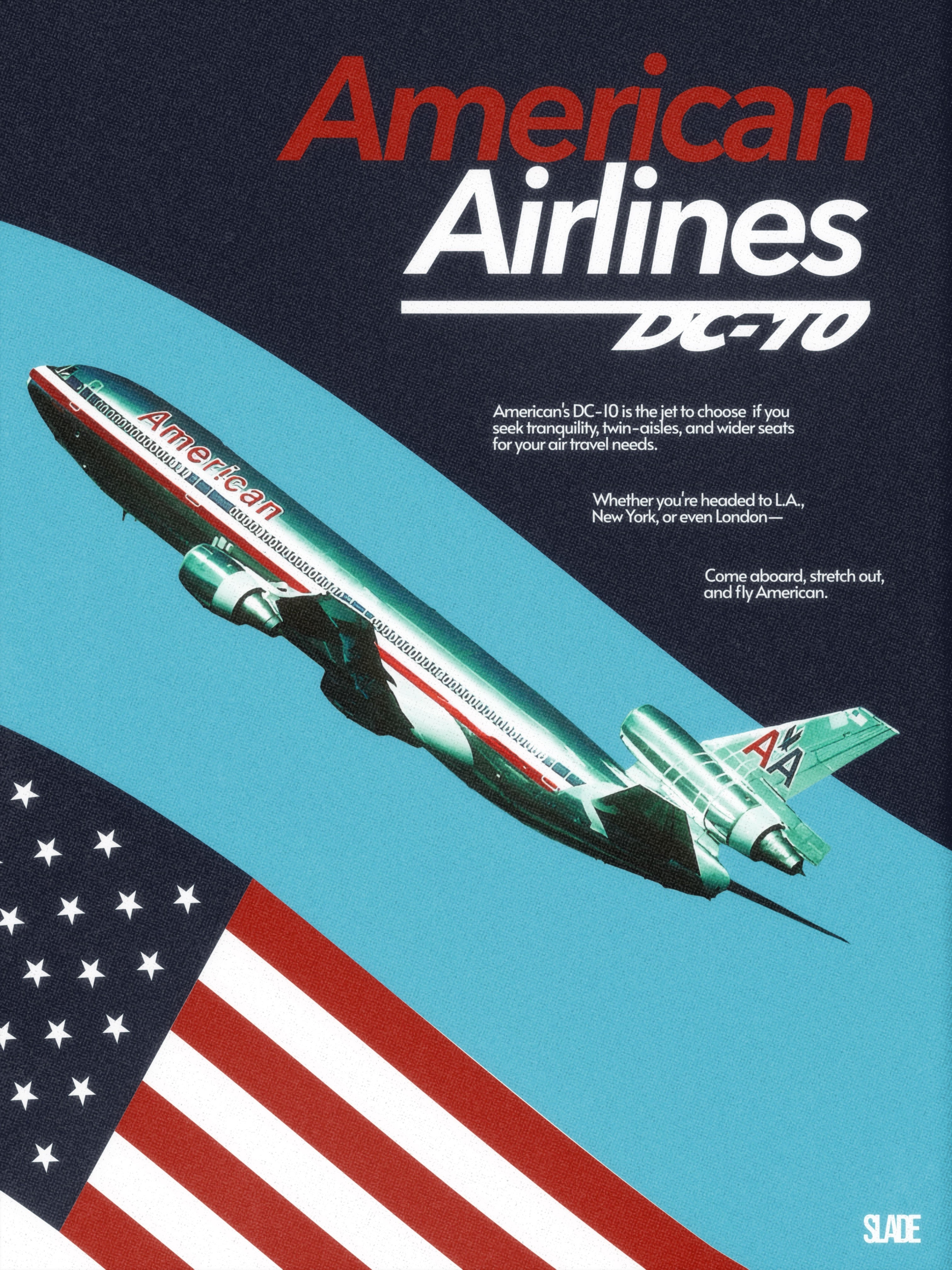 Retro American Airlines Poster – SLADE ARCHIVE