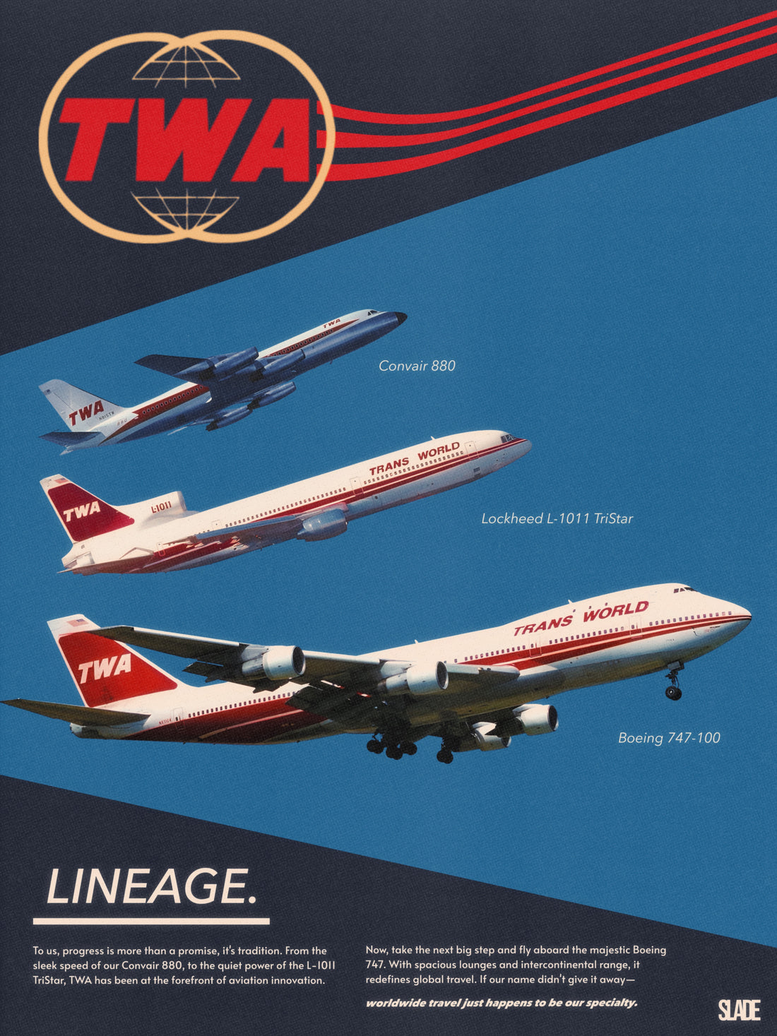Retro TWA Poster – SLADE ARCHIVE