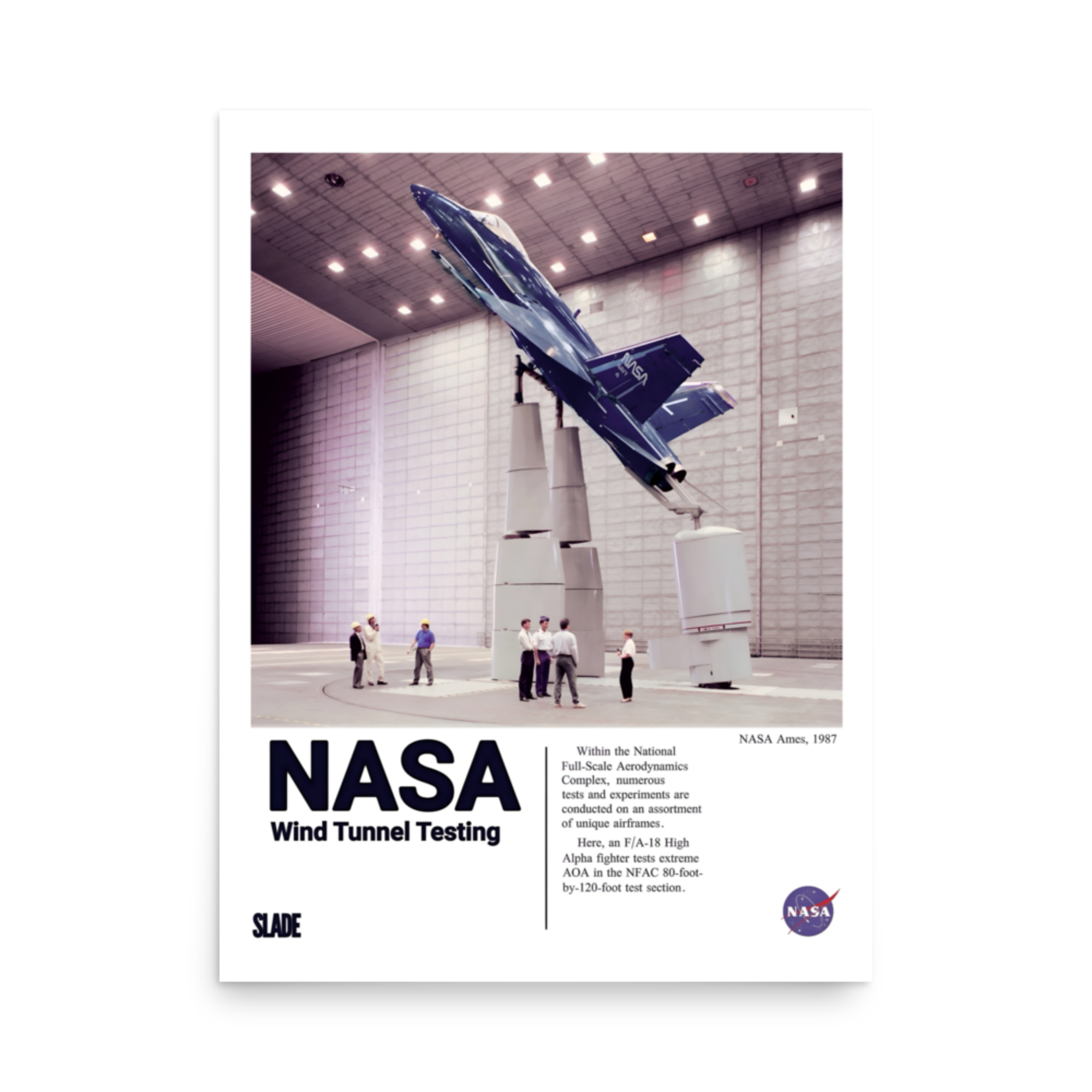 F/A-18 Wind Tunnel Poster – SLADE ARCHIVE